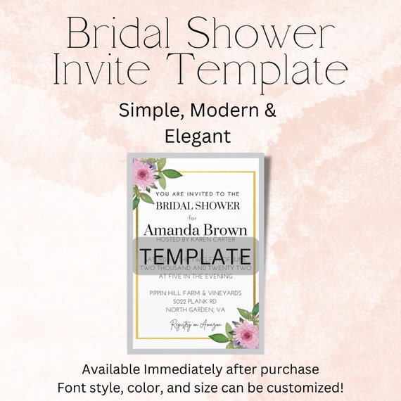 Party Invite Template Instant Download Customizable Invite - Etsy