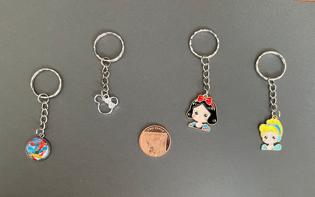 Charm Keyrings Various Disney and Marvel Designs - Etsy