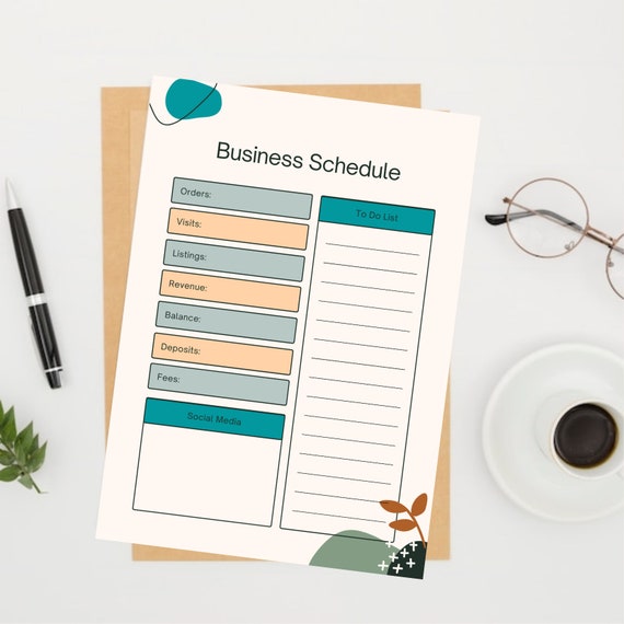 Business Planner Printable Business Planner PDF Planner - Etsy