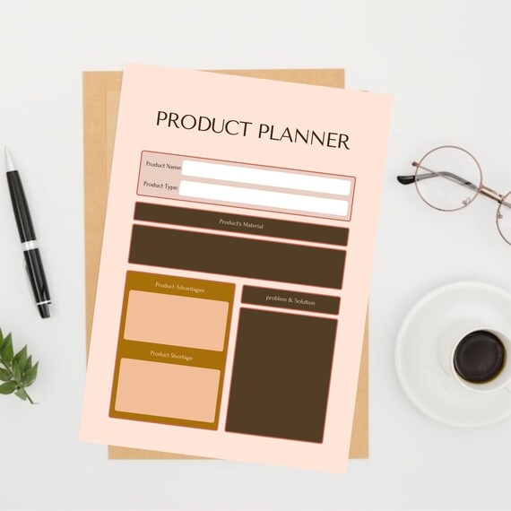Product Planner Planner Downloadable Printable Planner - Etsy