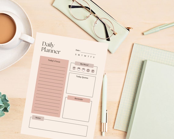 Productivity Planner Planner Printable Planner Instant - Etsy