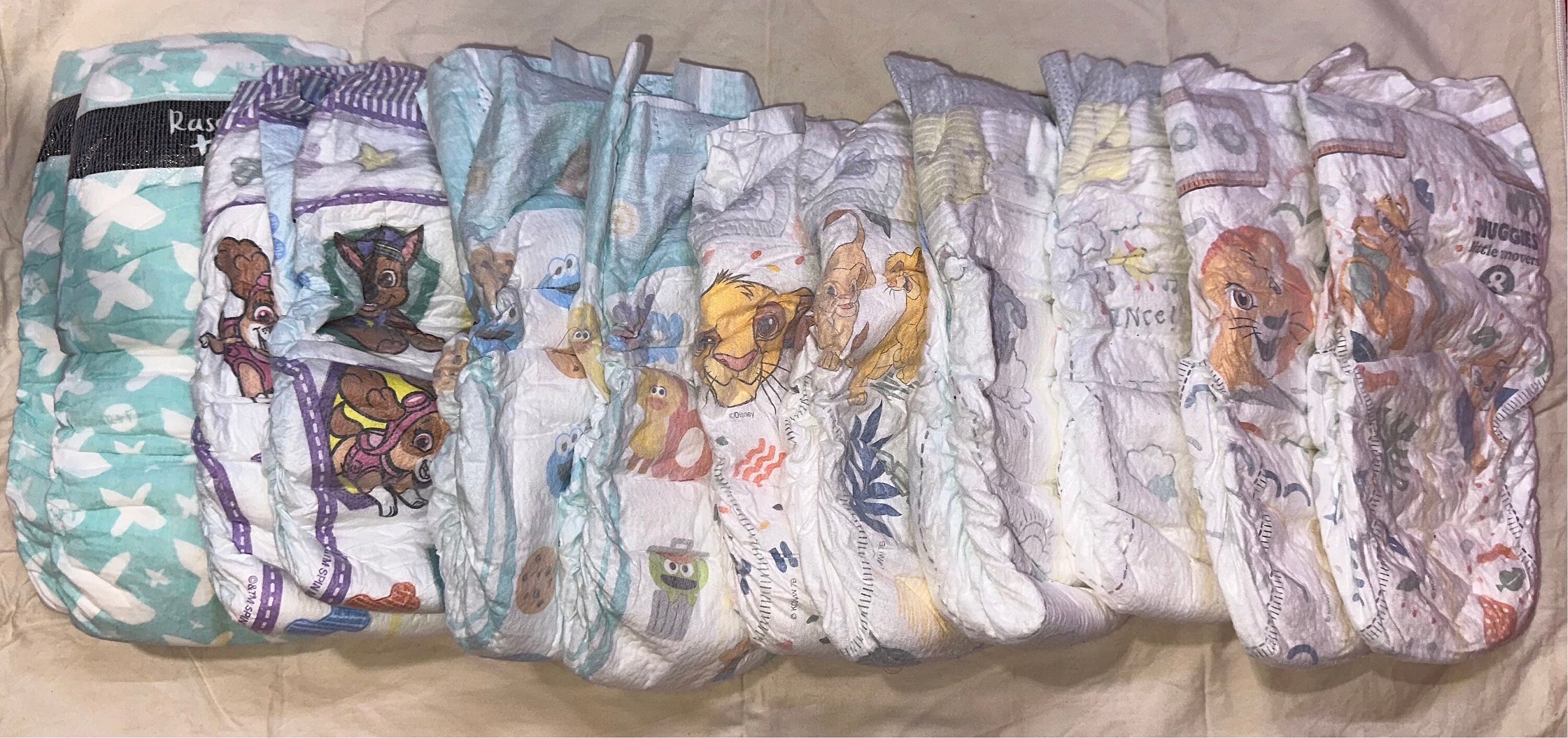 Diaper Bundle: Size 7 and Size 8 Sampler Set - Etsy