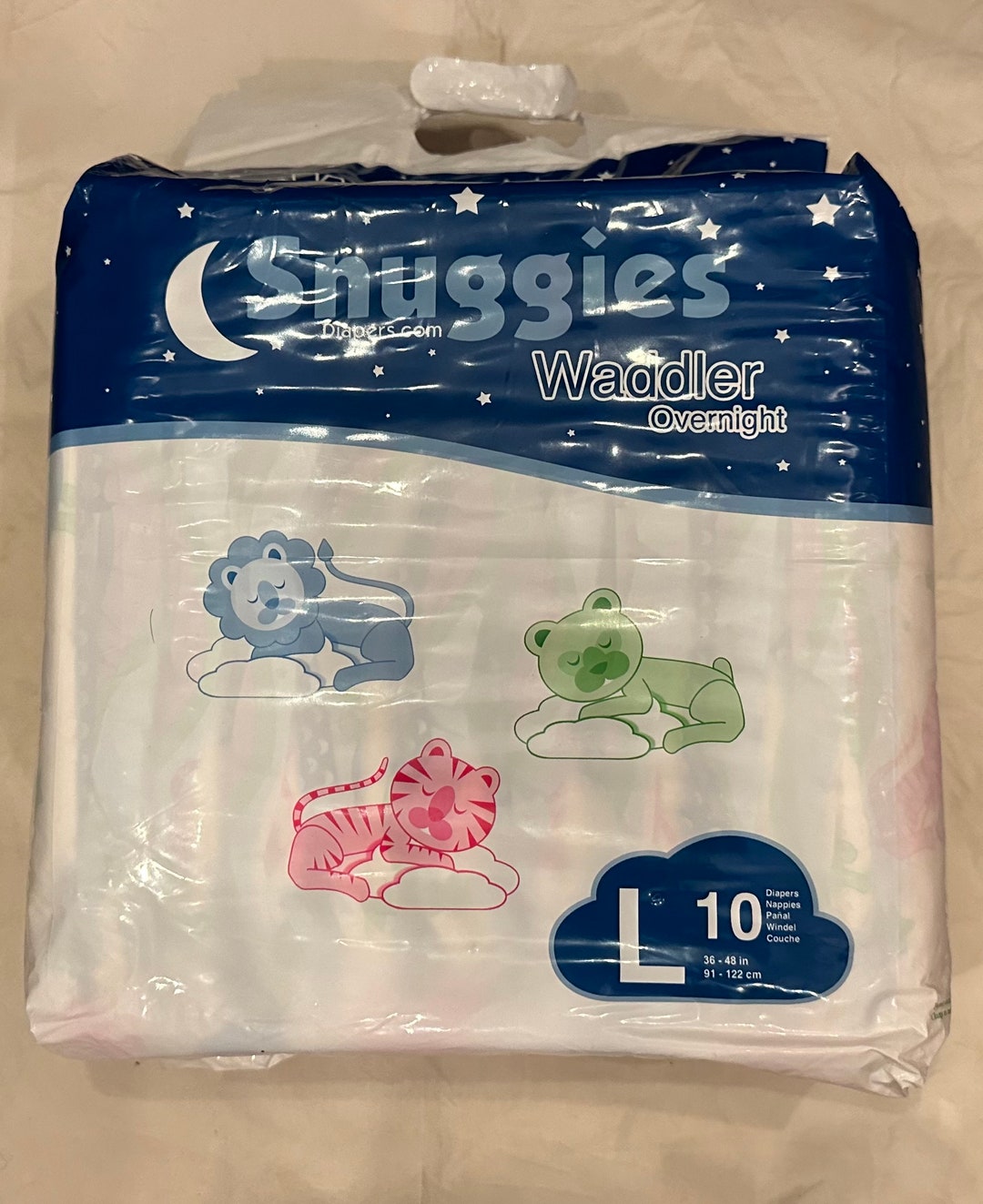 Vintage Snuggies (tykables) Waddlers Overnights Bag - Plastic Back - Etsy