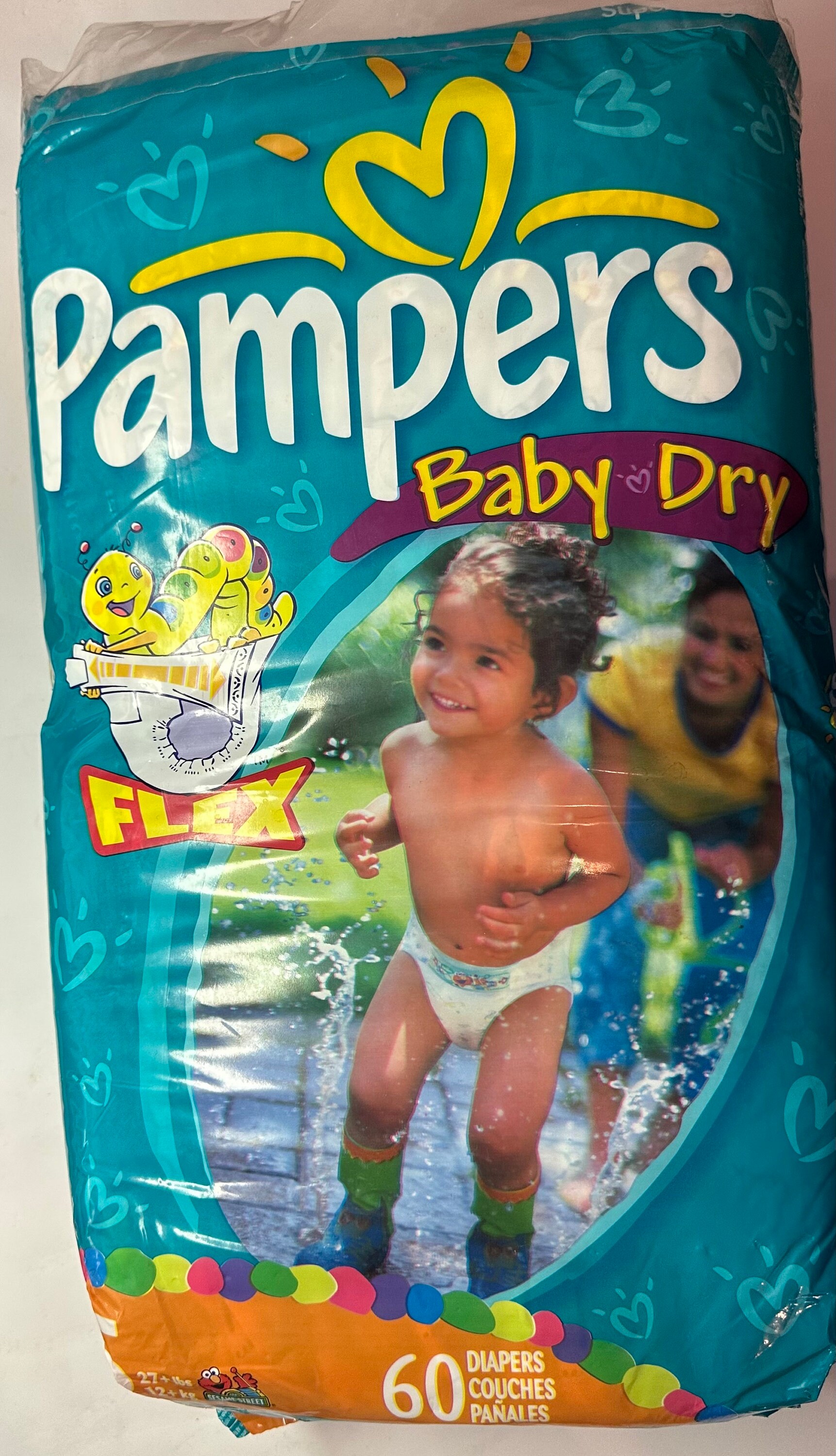 Vintage Pampers Baby Dry Super Mega Size 5 Sesame Street Diapers - Etsy