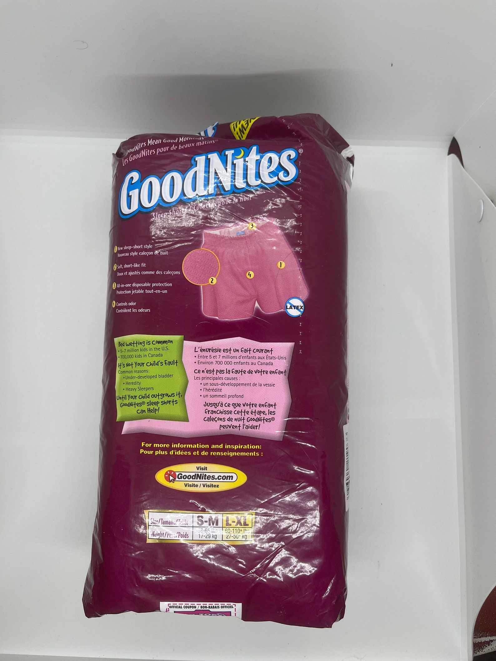 Vintage Huggies Goodnite Shorts pink Sampler - Etsy