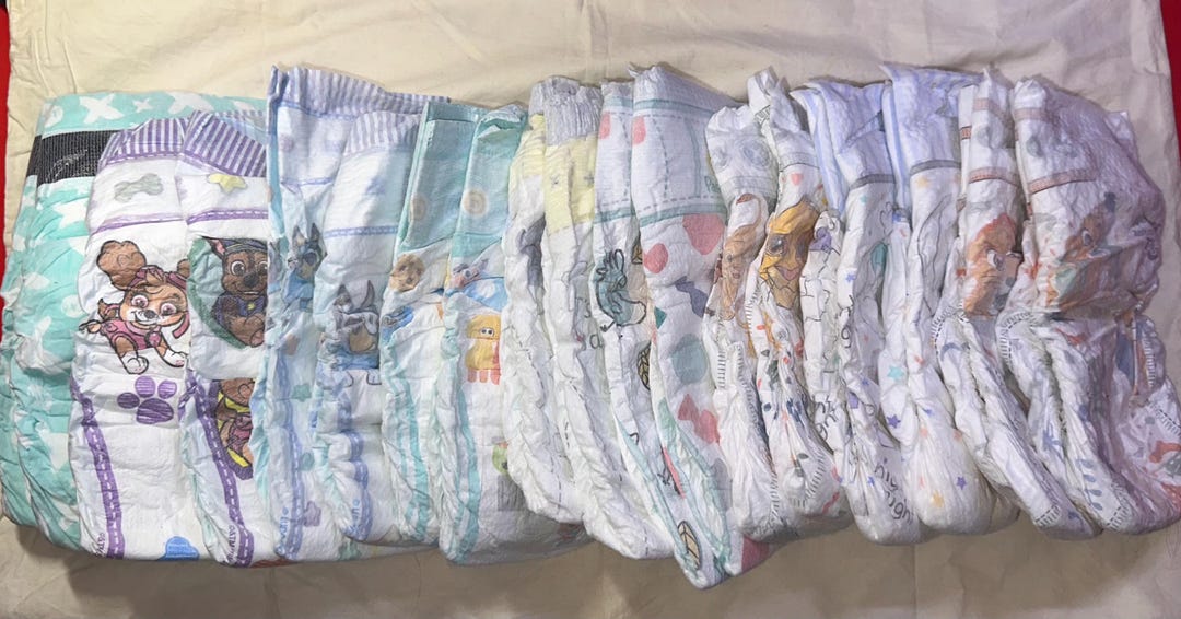 Diaper Bundle: Size 7 and Size 8 Sampler (18 Diapers) - Etsy