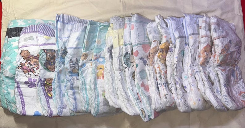 Diaper Bundle: Size 7 and Size 8 Sampler (18 Diapers) - Etsy