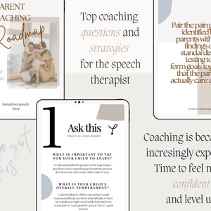 Parent Coaching Roadmap Speech Language Pathologist/speech Therapist - Etsy