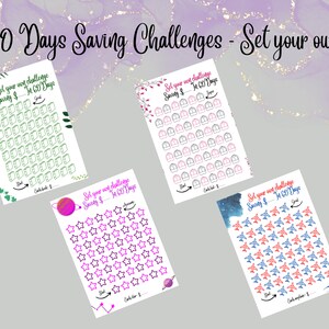 Savings Challenge Printable, Money Saving Challenge Printable, Money ...