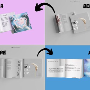 Square Magazine Mockup, Square Magazine Mockup PSD, Square Magazine ...