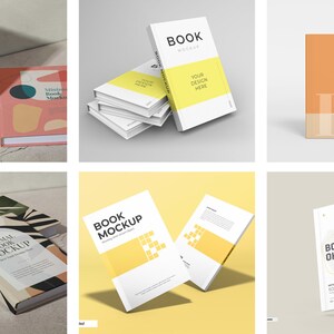 Book Mockup Bundle, Book Mockup Psd, Books Mockup, Book Cover Mockup ...