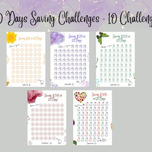 Savings Challenge Printable, Money Saving Challenge Printable, Money ...