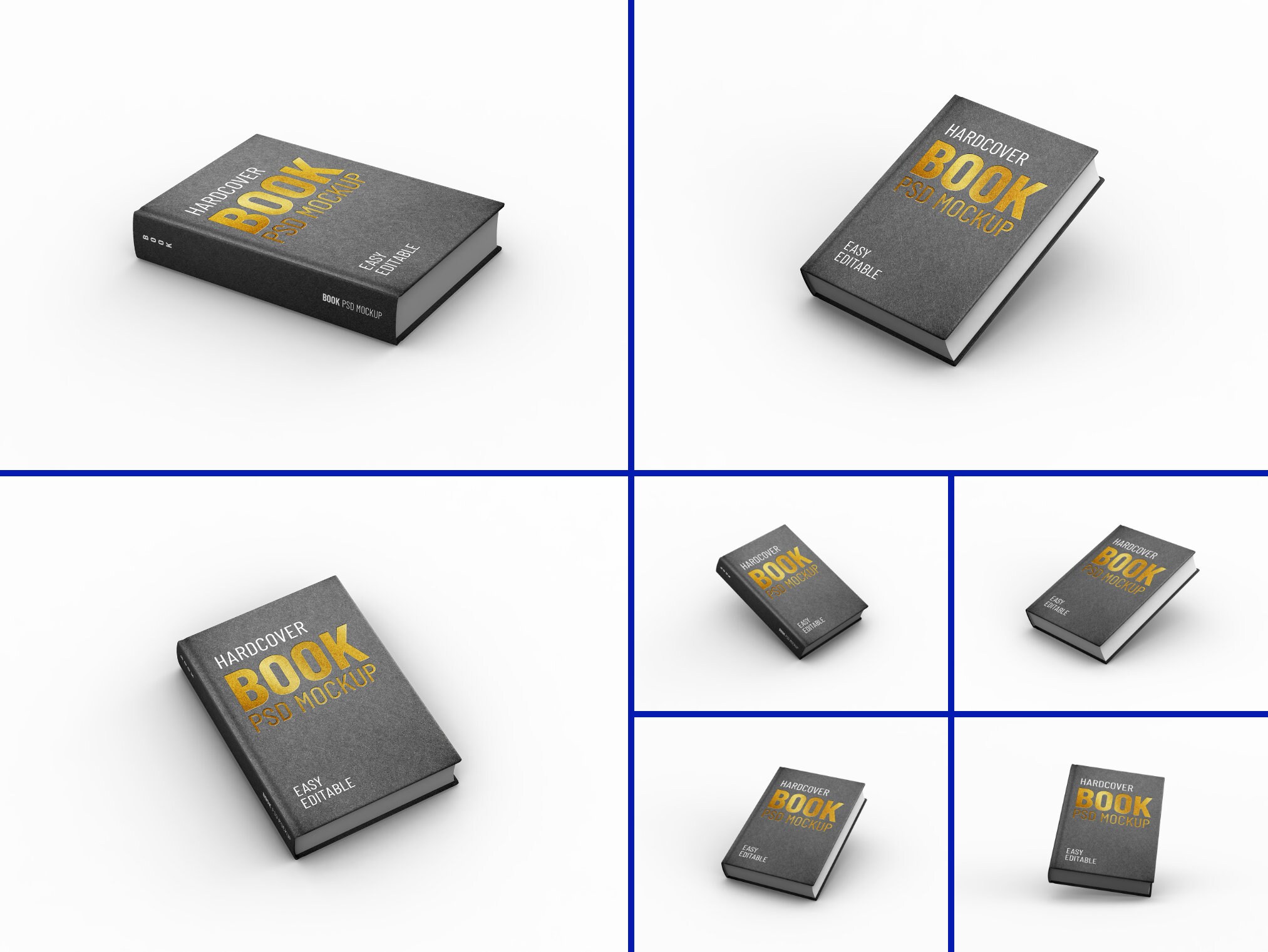 Book Mockup Bundle, Book Mockup Psd, Books Mockup, Book Cover Mockup ...