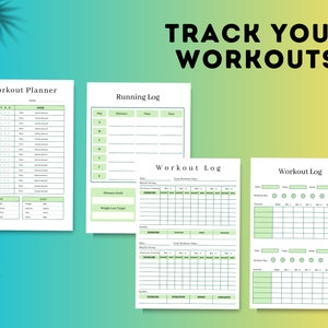Fitness Planner Printable, Fitness Tracker, Weight Loss Tracker ...