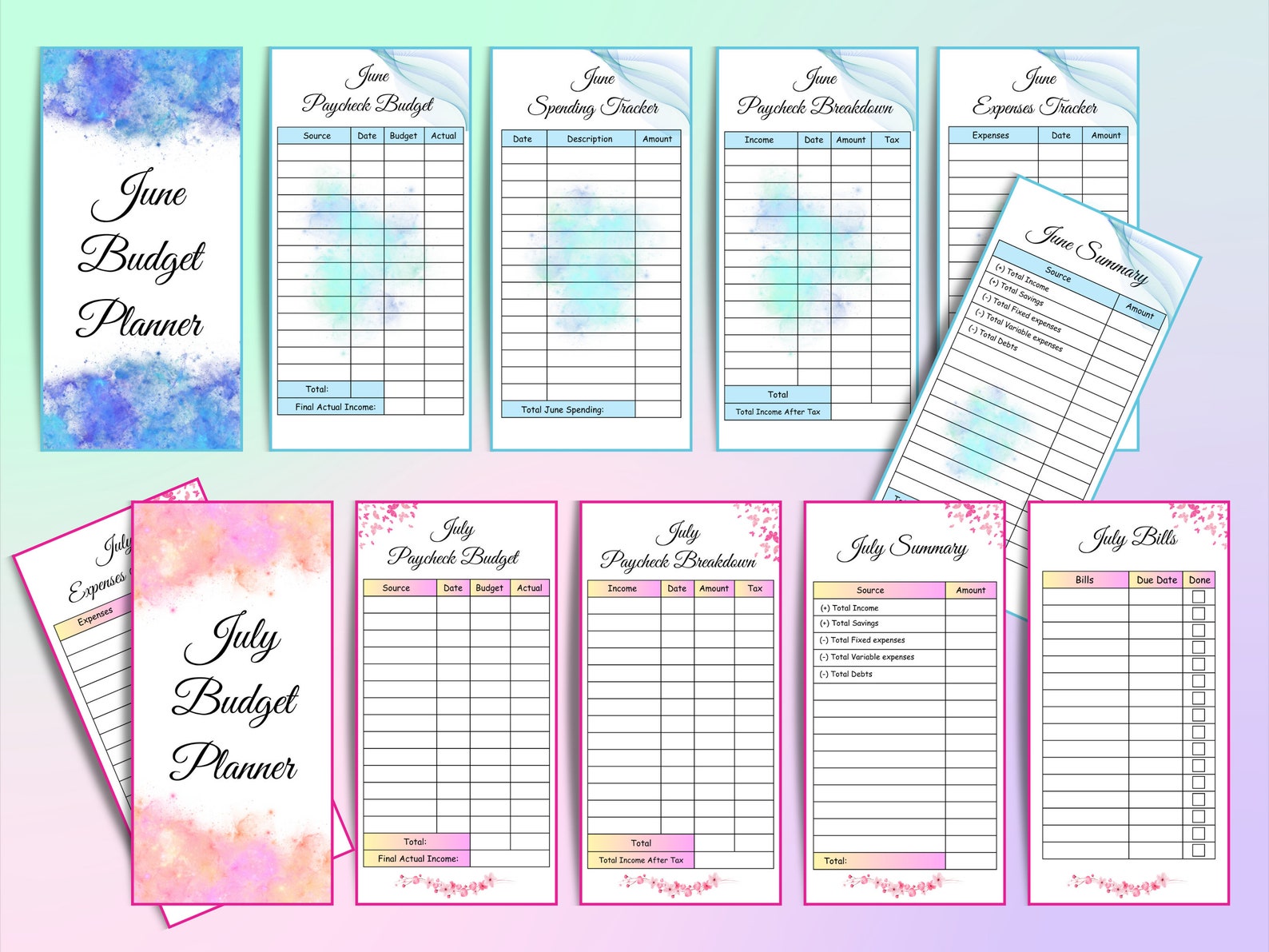 Budget Planner Printable, Budget Binder, Budget Planner, Budget Tracker ...