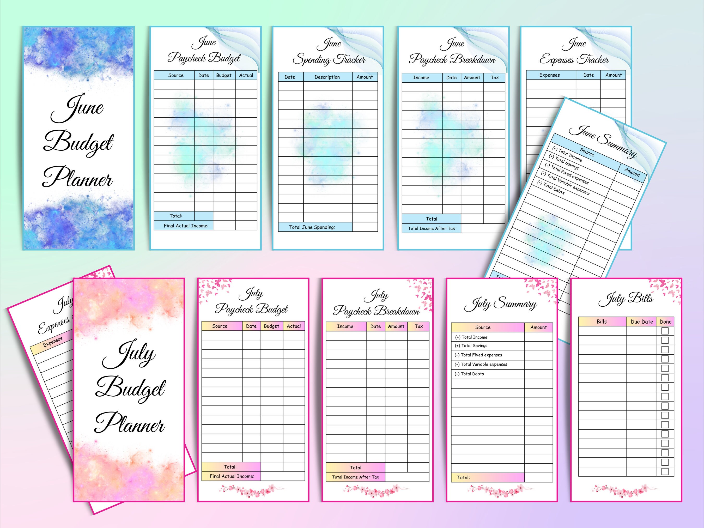 Budget Planner Printable, Budget Binder, Budget Planner, Budget Tracker ...
