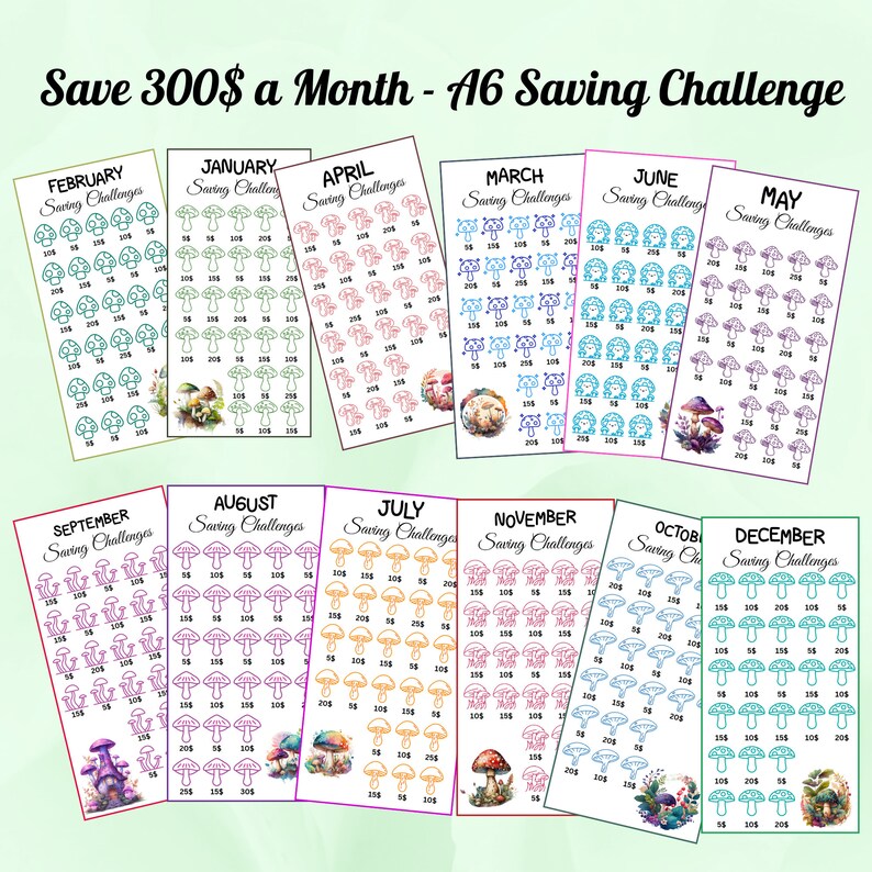 Savings Challenge, Savings Challenge Printable, Saving Challenge ...