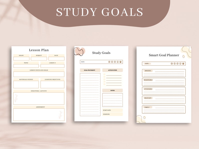 Student Planner Printable, Study Planner Printable, College Student ...