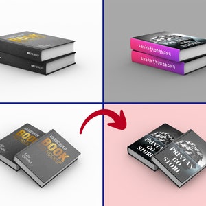 Book Mockup Bundle, Book Mockup Psd, Books Mockup, Book Cover Mockup ...