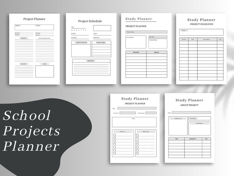 Student Planner Printable, Study Planner Printable, College Student ...