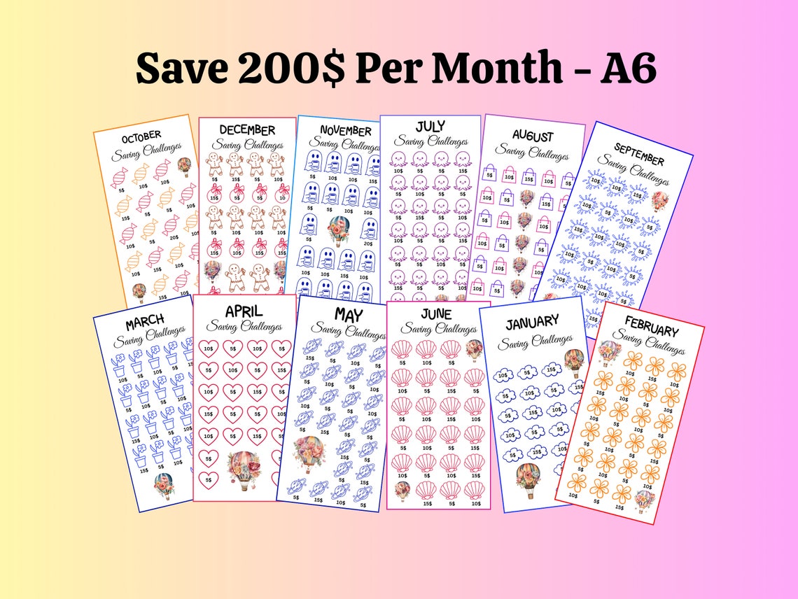Savings Challenge, Savings Challenge Printable, Saving Challenge ...