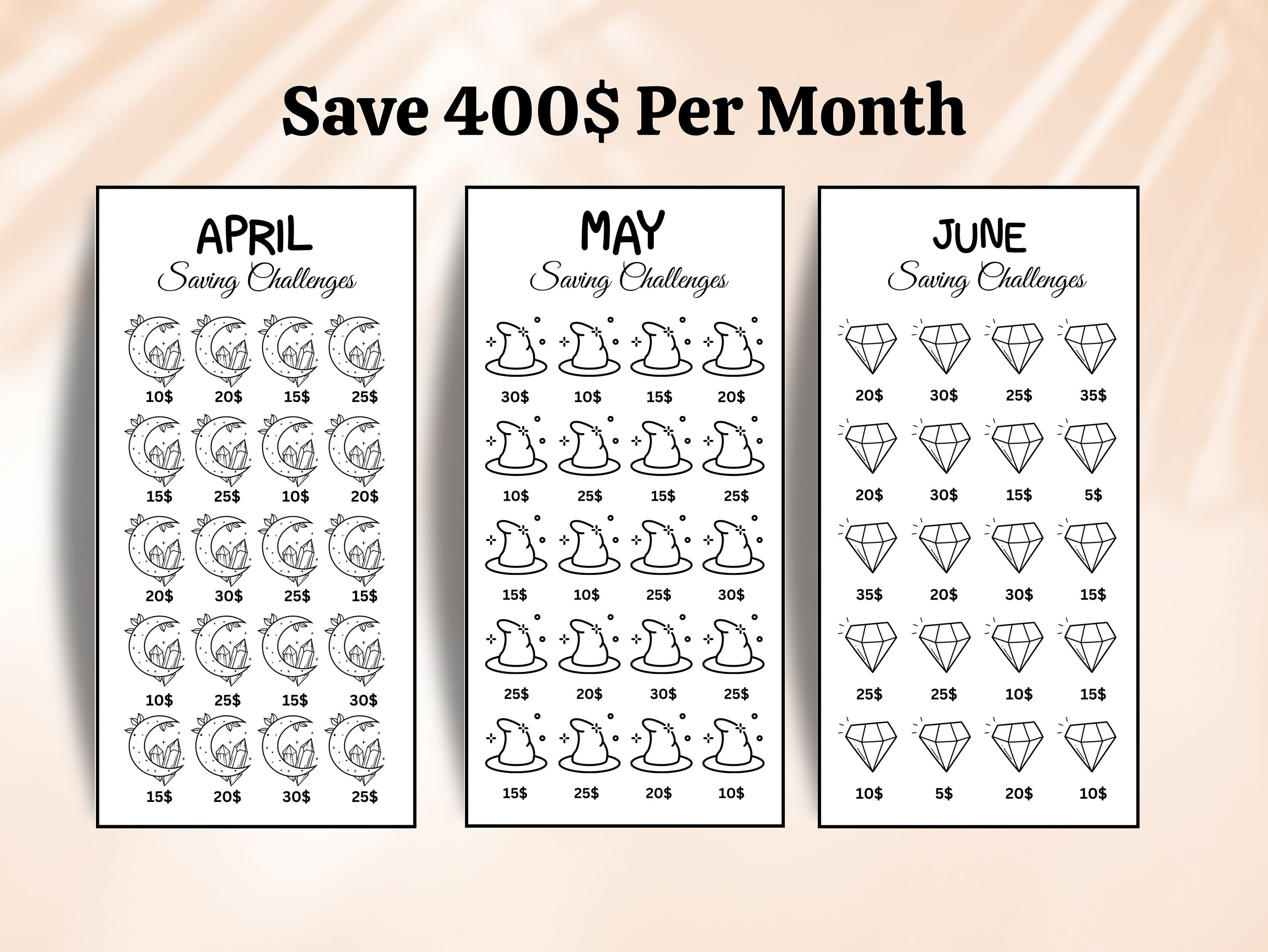 Savings Challenge, Savings Challenge Printable, Saving Challenge ...
