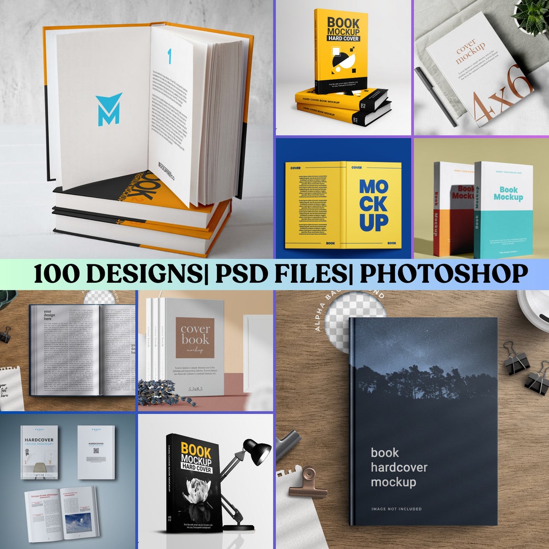 Book Mockup Bundle, Book Mockup Psd, Books Mockup, Book Cover Mockup ...