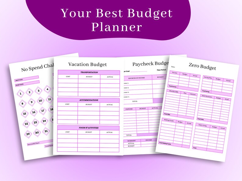 Budget Planner Printable Budget Binder Budget Planner - Etsy