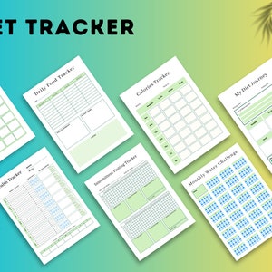 Fitness Planner Printable, Fitness Tracker, Weight Loss Tracker ...