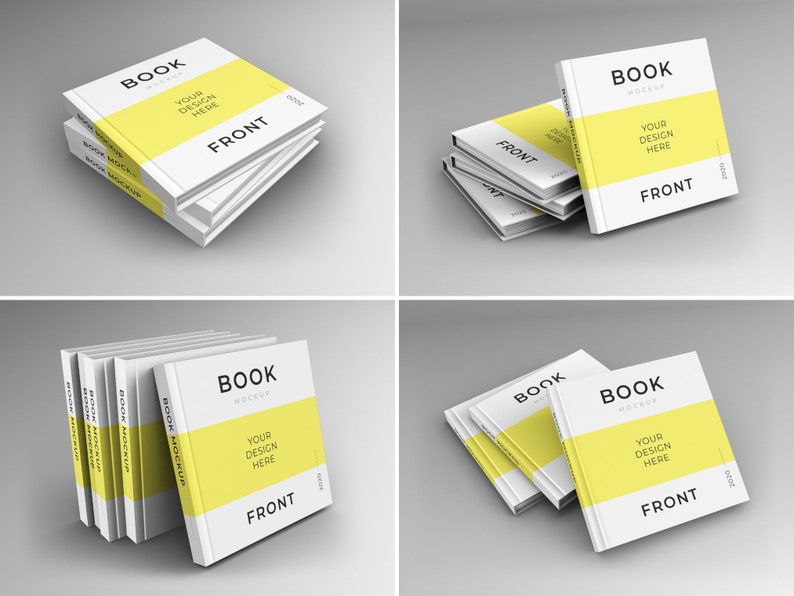 Book Mockup Bundle, Book Mockup PSD, Books Mockup, Book Cover Mockup ...