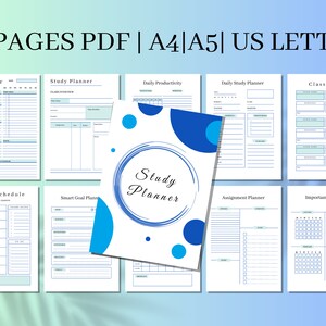 Student Planner Printable, Study Planner Printable, College Student ...