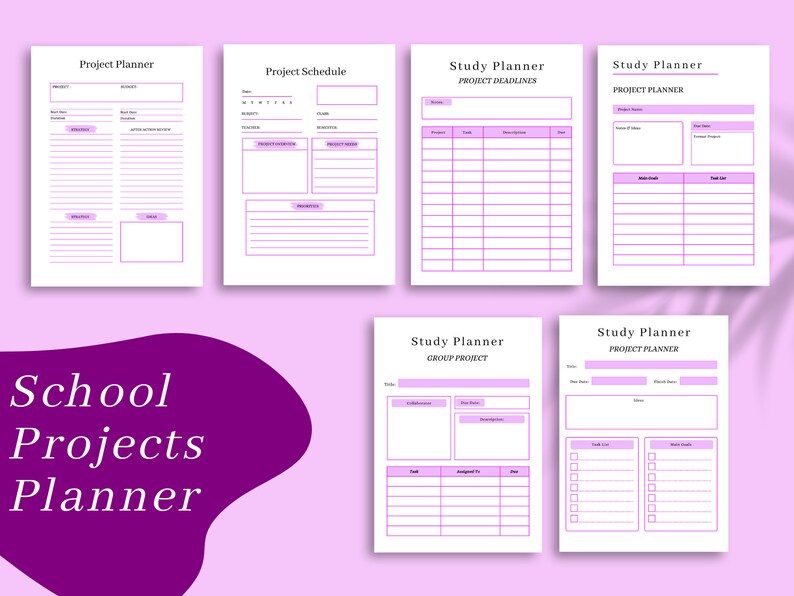 Student Planner Printable, Study Planner Printable, College Student ...
