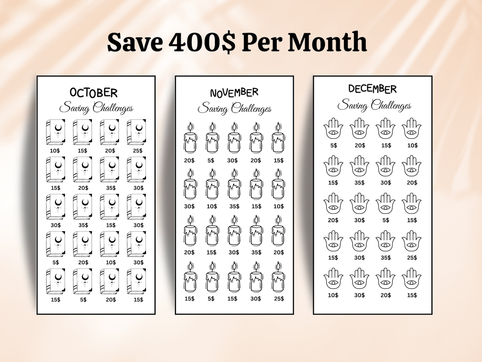 Savings Challenge, Savings Challenge Printable, Saving Challenge ...