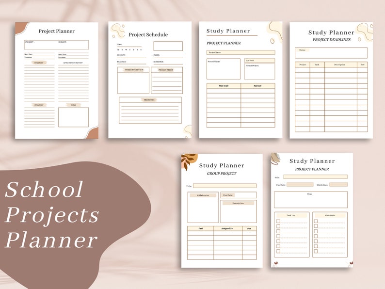 Student Planner Printable, Study Planner Printable, College Student ...