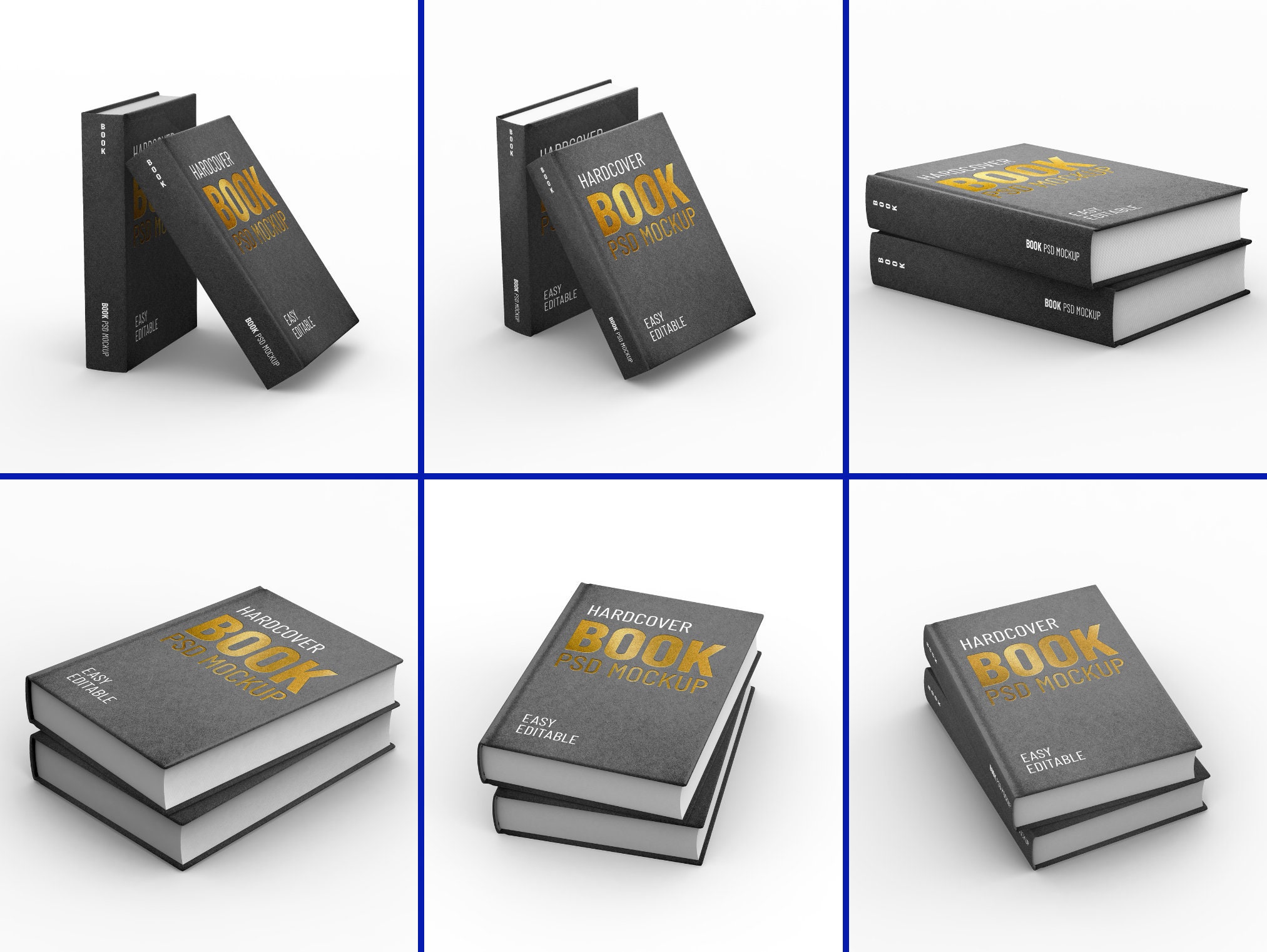 Book Mockup Bundle, Book Mockup Psd, Books Mockup, Book Cover Mockup ...