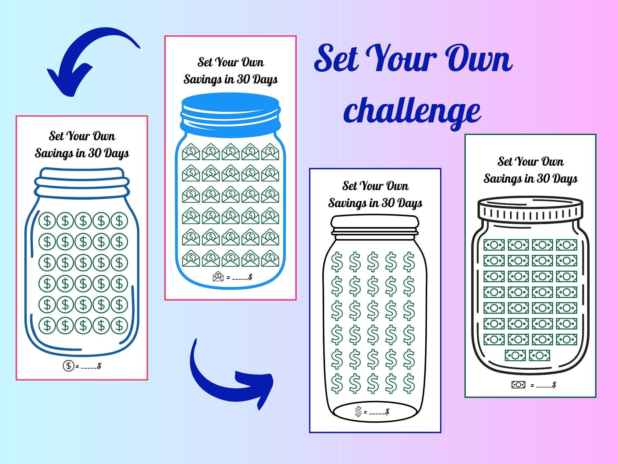 Savings Challenge, Savings Challenge Printable, Saving Challenge ...