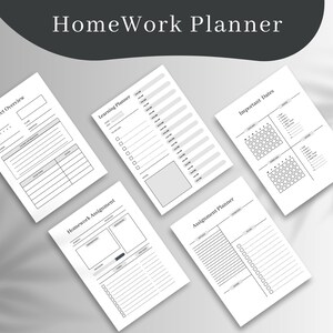 Student Planner Printable, Study Planner Printable, College Student ...