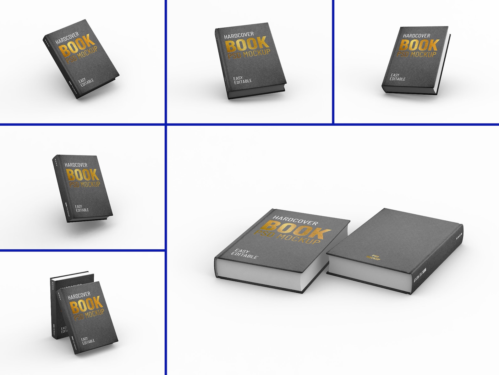 Book Mockup Bundle, Book Mockup Psd, Books Mockup, Book Cover Mockup ...