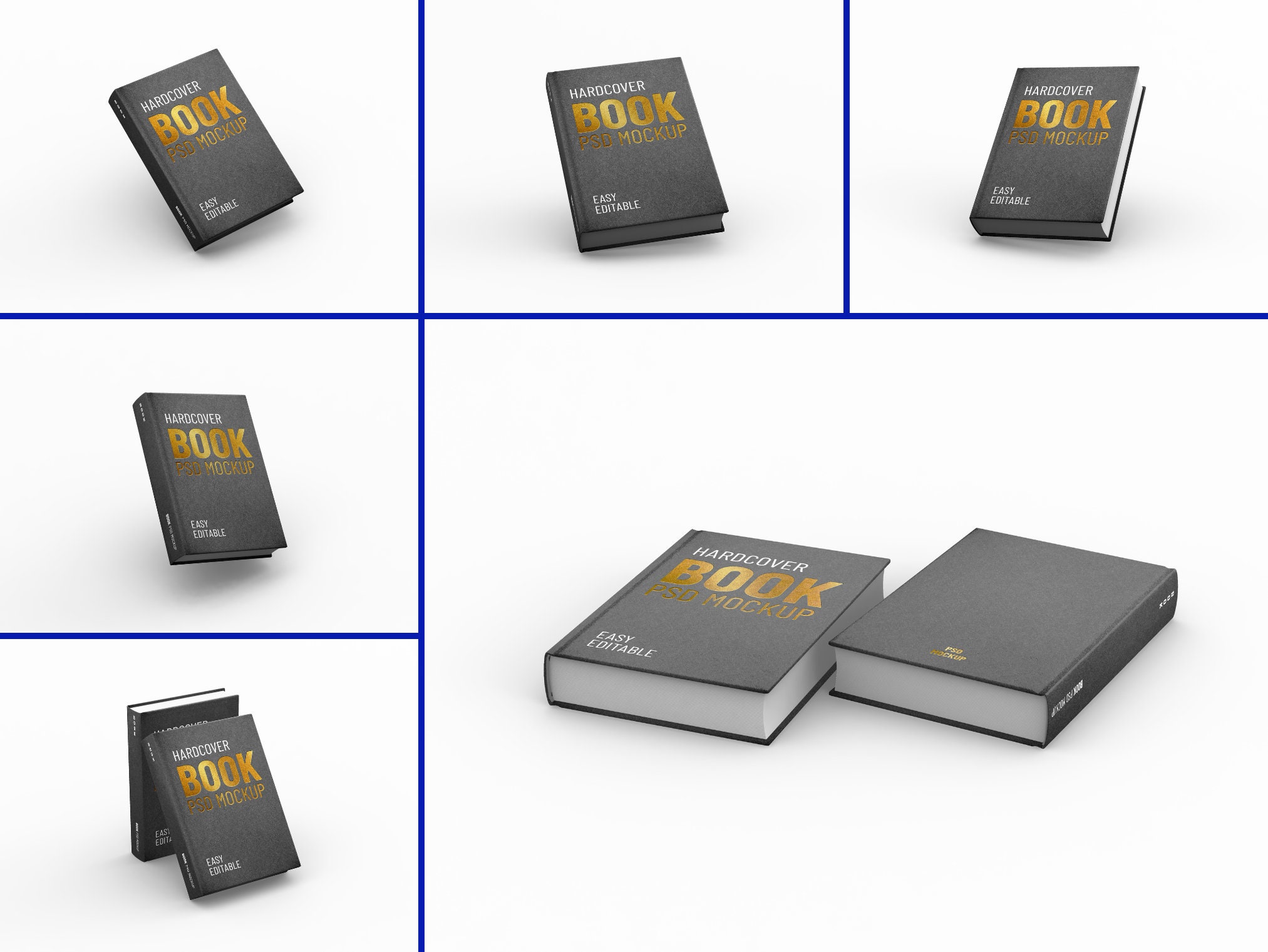 Book Mockup Bundle, Book Mockup Psd, Books Mockup, Book Cover Mockup ...