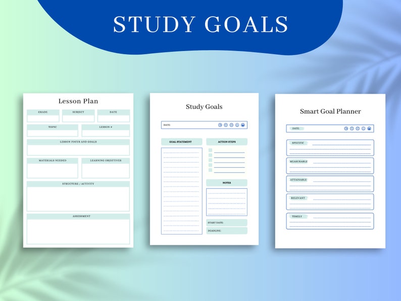 Student Planner Printable Study Planner Printable College - Etsy