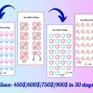 Savings Challenge, Savings Challenge Printable, Saving Challenge ...