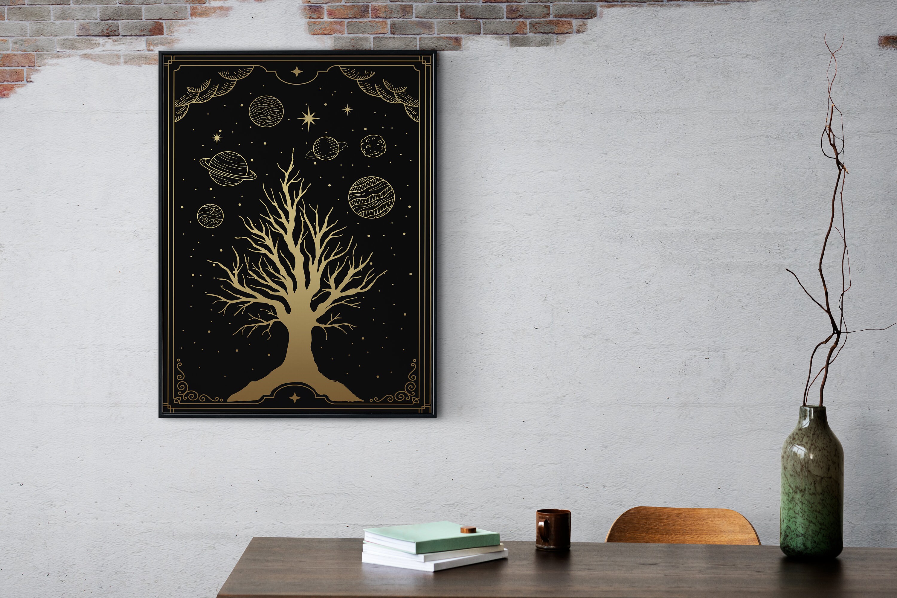 Gothic Wall Art Printable Tree of Life Gothic Home Decor Wall - Etsy