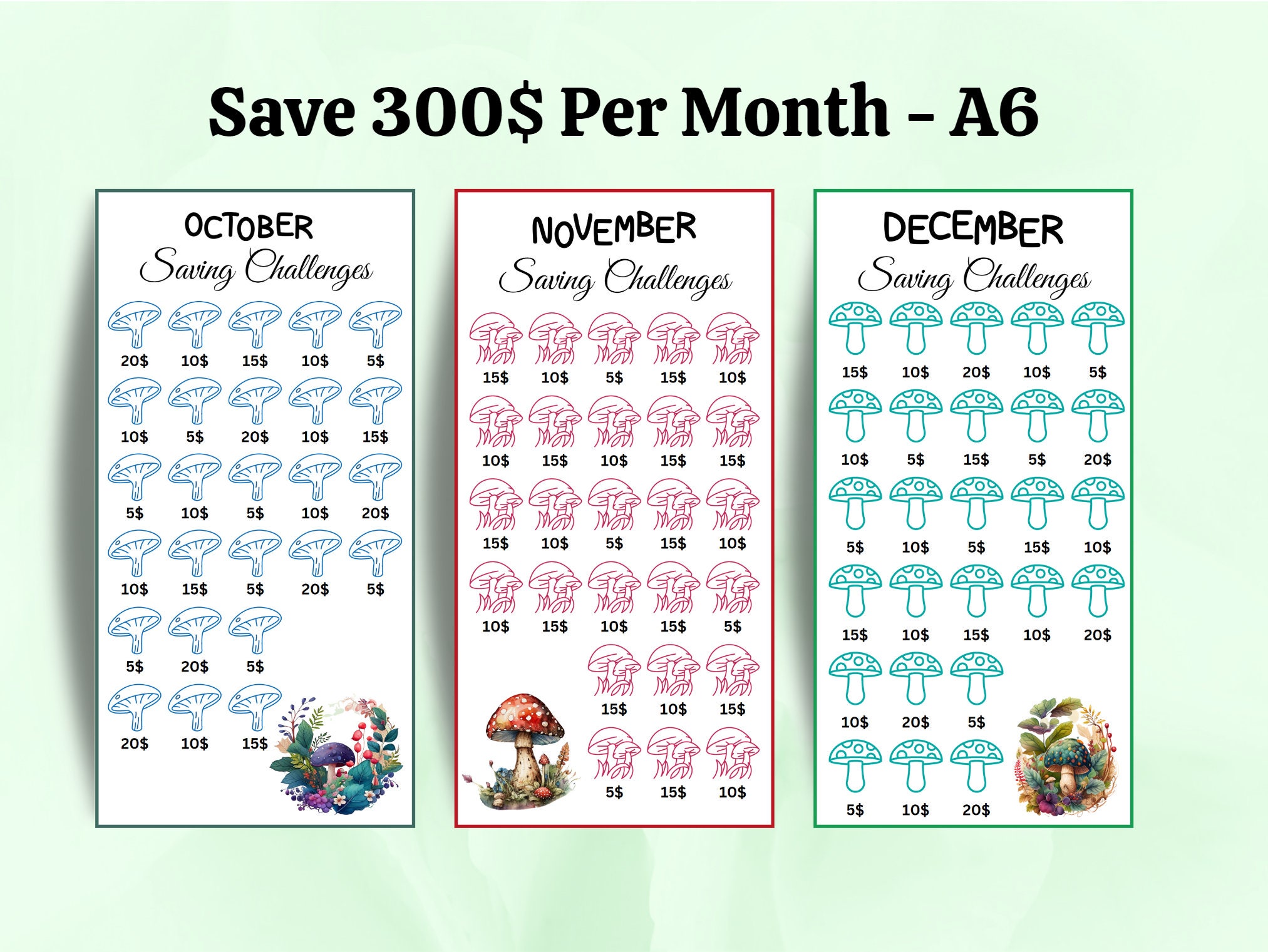 Savings Challenge, Savings Challenge Printable, Saving Challenge ...