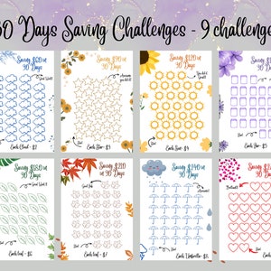 Savings Challenge Printable, Money Saving Challenge Printable, Money ...