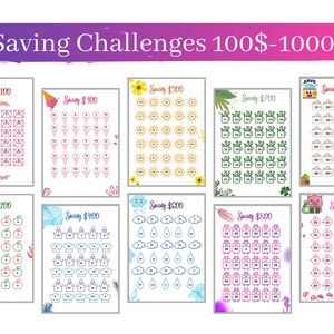 Savings Challenge Printable, Printable Savings Challenge, Saving ...