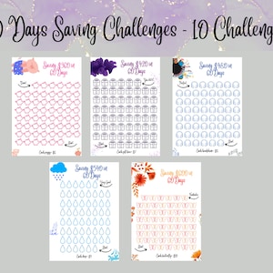Savings Challenge Printable, Money Saving Challenge Printable, Money ...