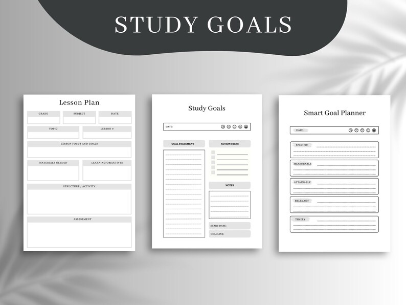 Student Planner Printable, Study Planner Printable, College Student ...
