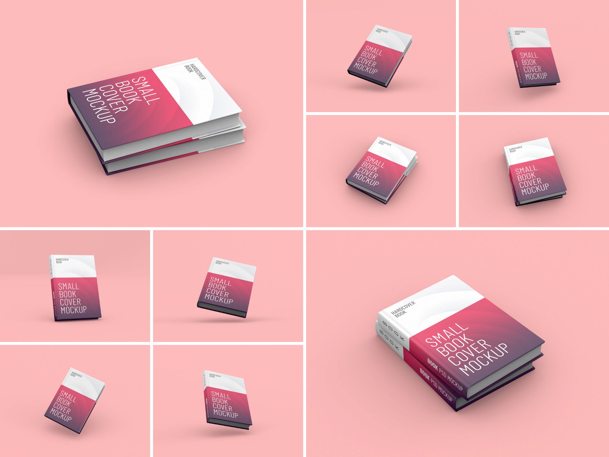 Book Mockup Bundle, Book Mockup Psd, Books Mockup, Book Cover Mockup ...