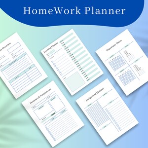 Student Planner Printable, Study Planner Printable, College Student ...