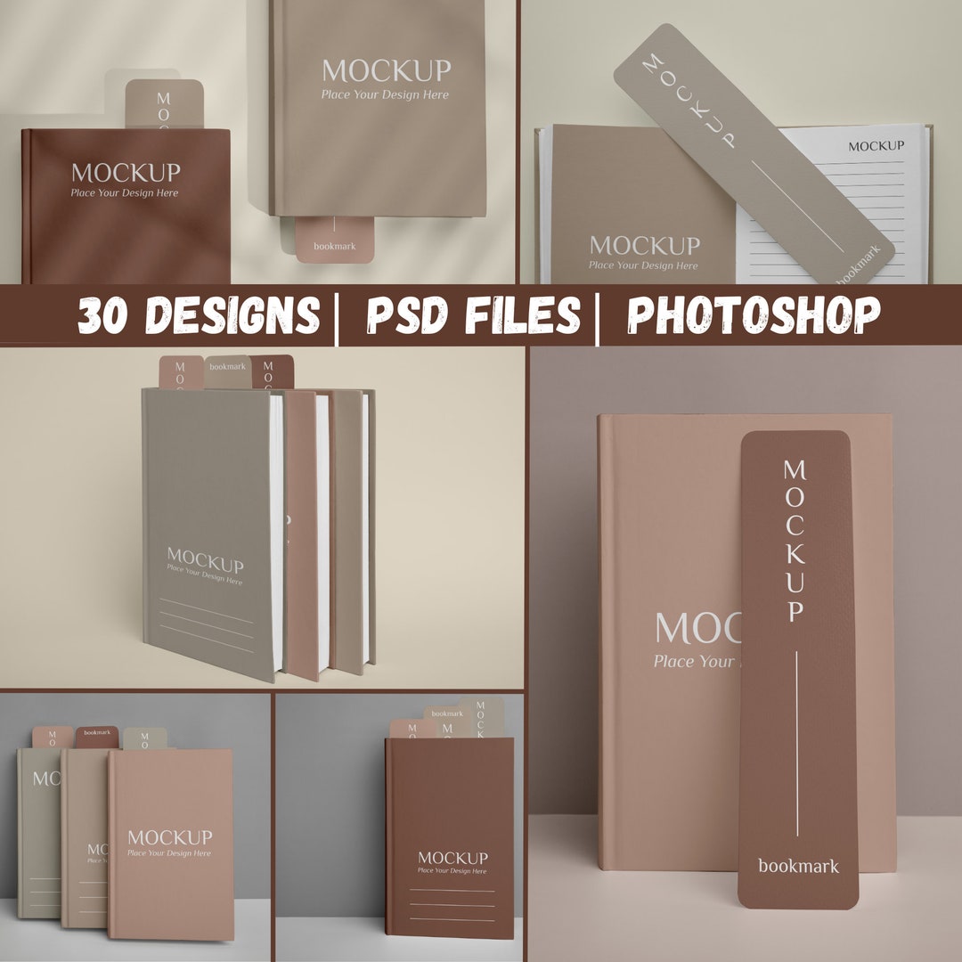Book Mockup Bundle, Book Mockup Psd, Books Mockup, Note Book Mockup ...